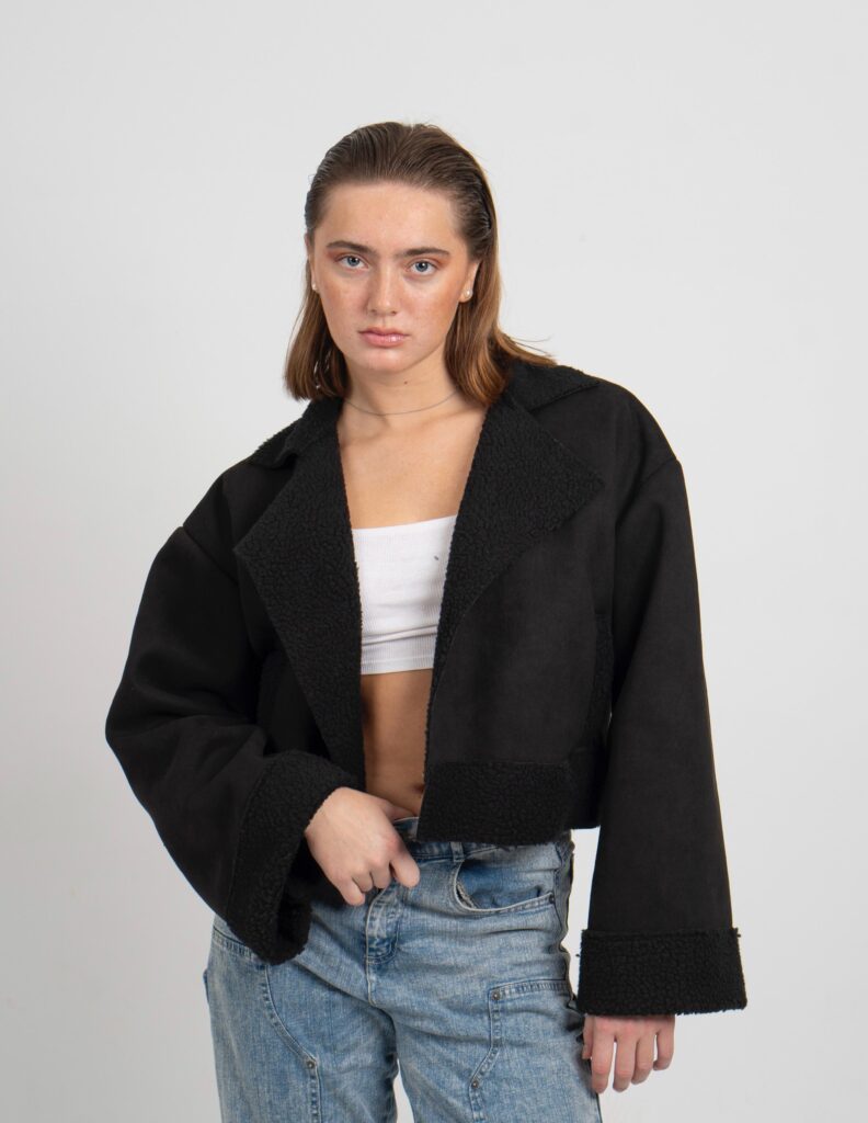 Black double layered jacket – Dual