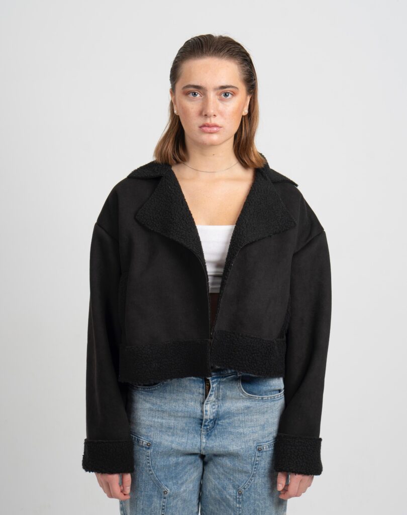 Black double layered jacket – Dual
